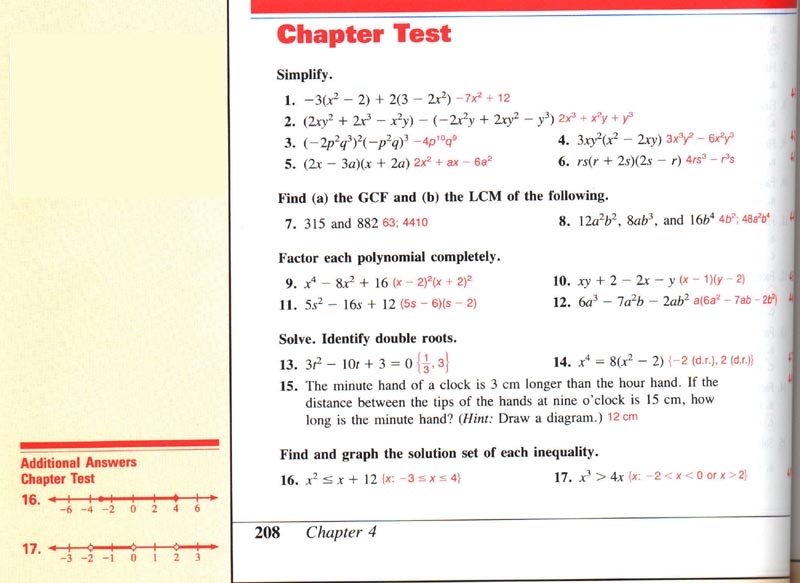 Glencoe Algebra 2 Chapter 4 Answer Key 19 Best Images Of Holt Glencoe Algebra 2 Chapter 4 Answer Key 19 Best Images Of Holt